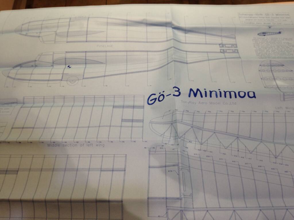 Minimoa balsa model glider kit to build R/C – Retro Modeller